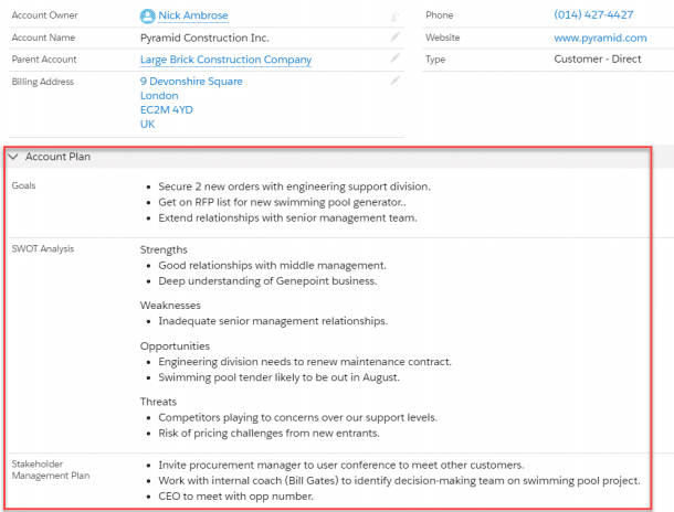 How To Build Powerful Key Account Plans In Salesforce (Template)