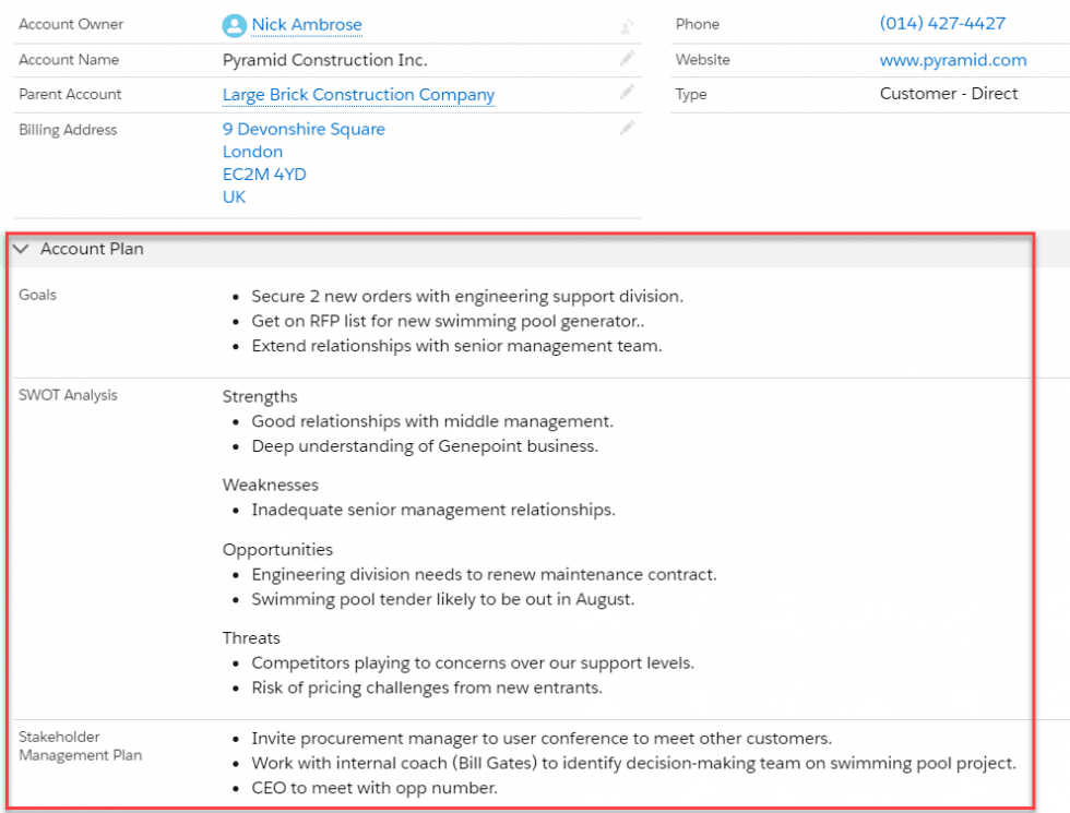 How To Build Powerful Key Account Plans In Salesforce (Template)
