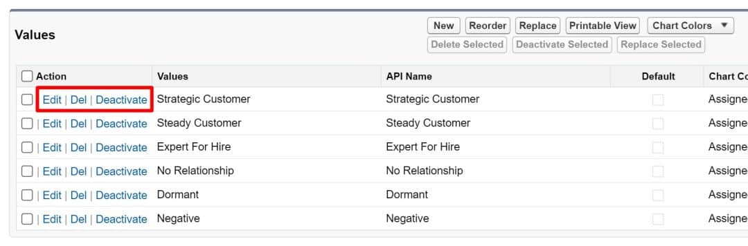 Edit Segmentation Fields | GSP Account Planner