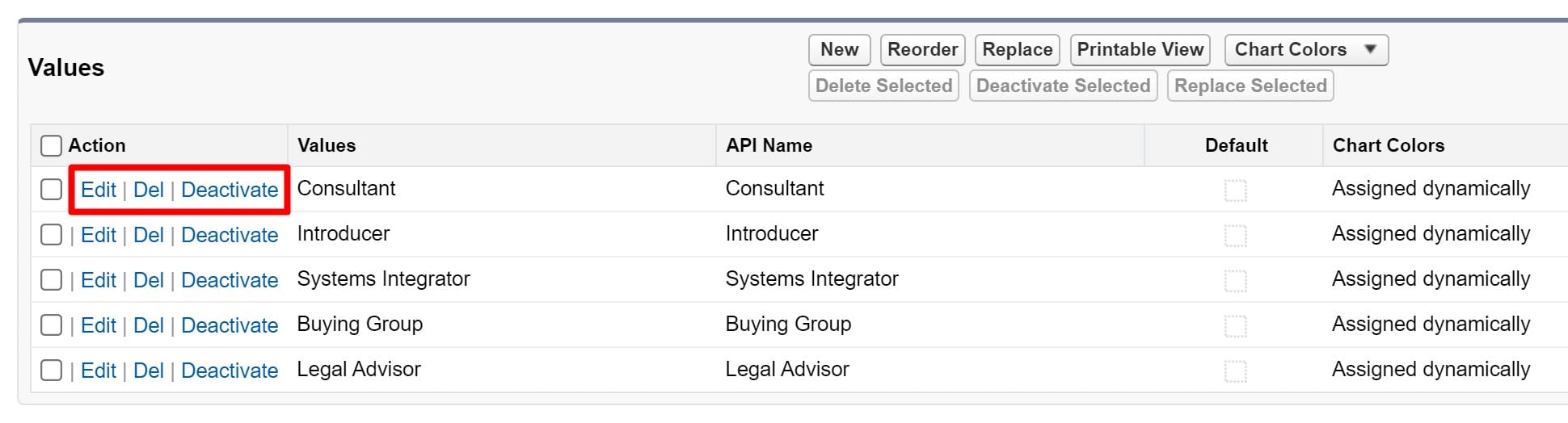 Partner Role Picklists | Account Planner