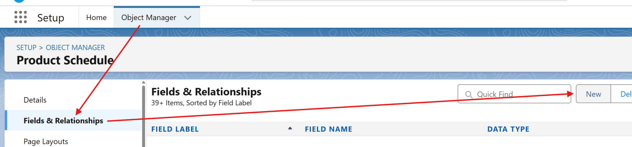 Add Custom Fields | Product Schedules