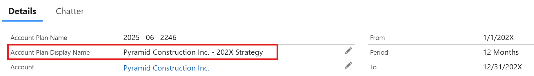 Custom Account Plan Names | GSP Account Planner